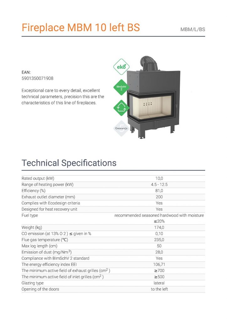 KRATKI MBM/L/BS 10KW ΑΡΙΣΤΕΡΗ ΓΩΝΙΑ 110-140m2 ΕΝΕΡΓΕΙΑΚΟ ΤΖΑΚΙ ...